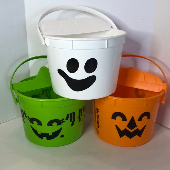McDonald's | Costumes | Mc Donalds 222 Halloween Buckets Candy Pail Set ...